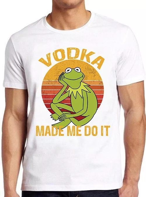 Frog Vodka Made Me Do It Day Drinking Gamer Cult Meme Gift Funny T ...
