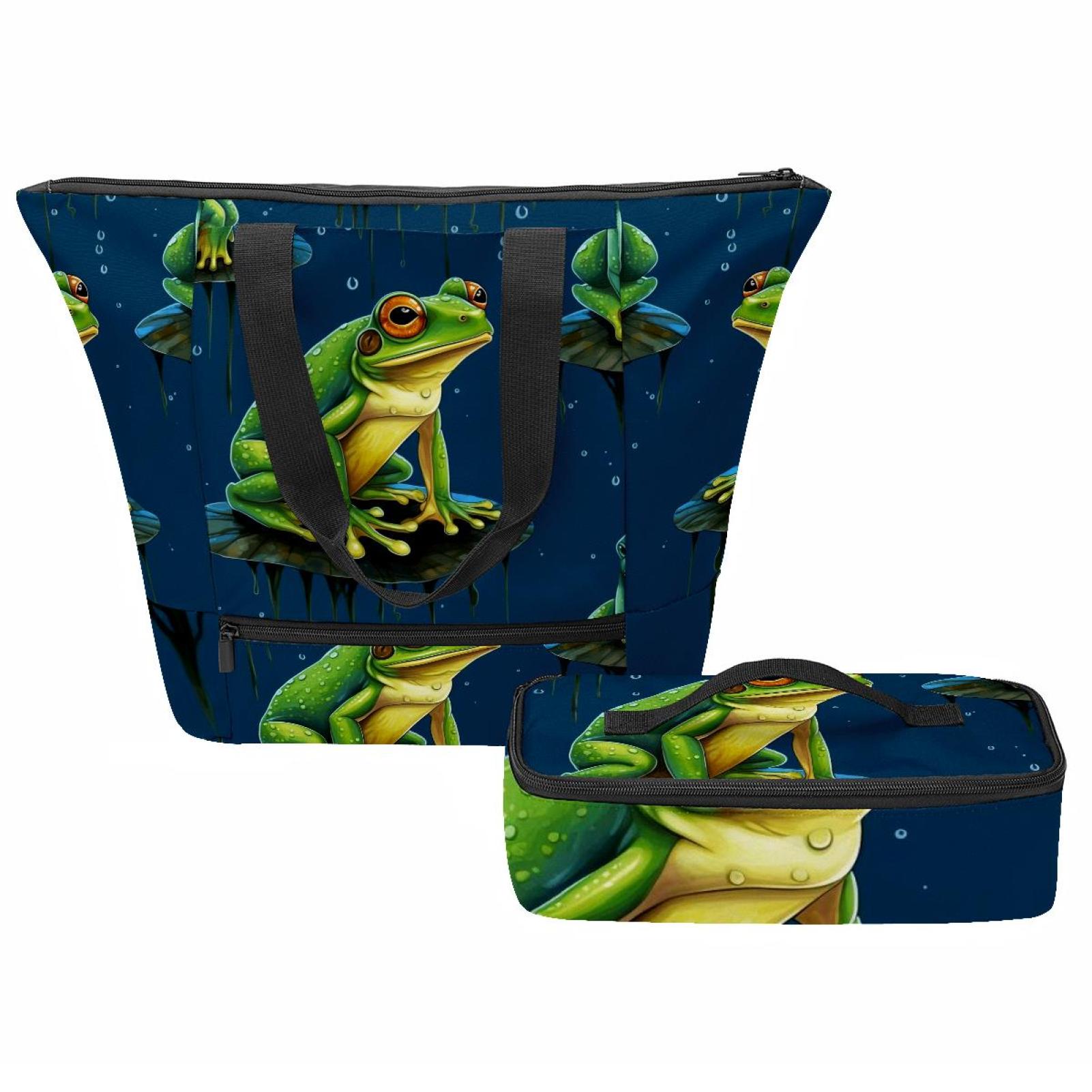 Frog Water Repellent 900D Encrypted Oxford Cloth Handbag with Aluminum ...