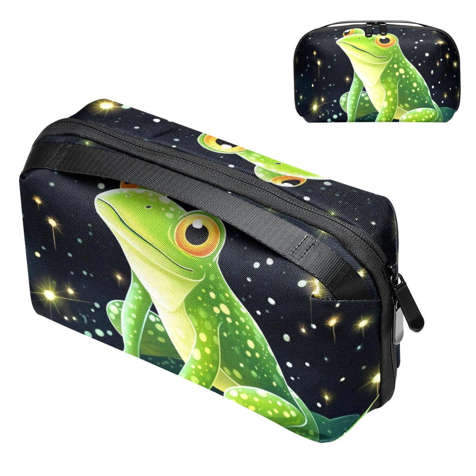 Frog Waterproof Oxford Fabric Storage Case with Charger Pouch, Small ...