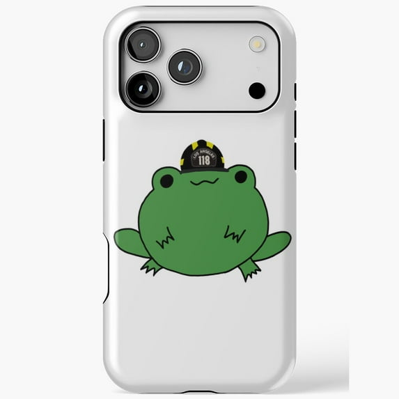 Frog Wearing Helmet Nine One One Parody iPhone Case 17 11 12 13 14 15 ...