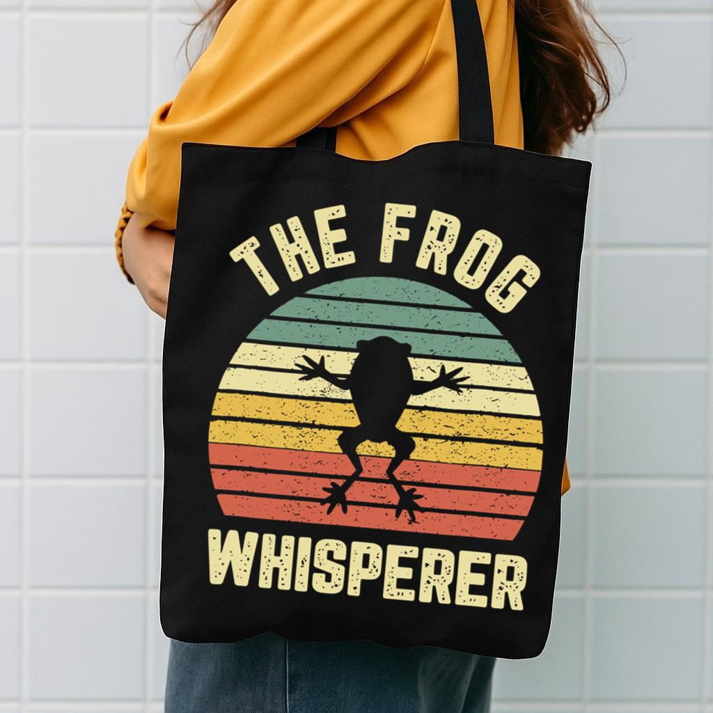 Frog Whisperer Bag Funny Retro Toad Ribbit Tree Frog T-Bag-TH23144 ...