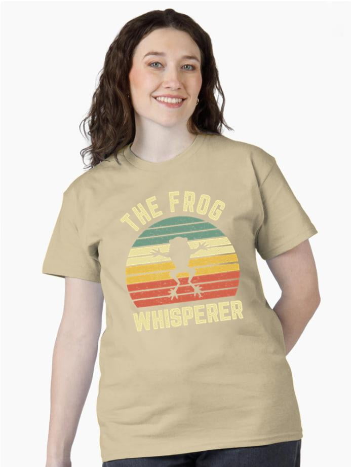 Frog Whisperer Funny Retro Toad Ribbit Tree Unisex tee Gift, for men ...
