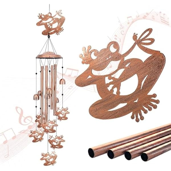 Frog Wind Chimes for Outside,Frog Gifts for Women/Men/Sympathy Memorial ...