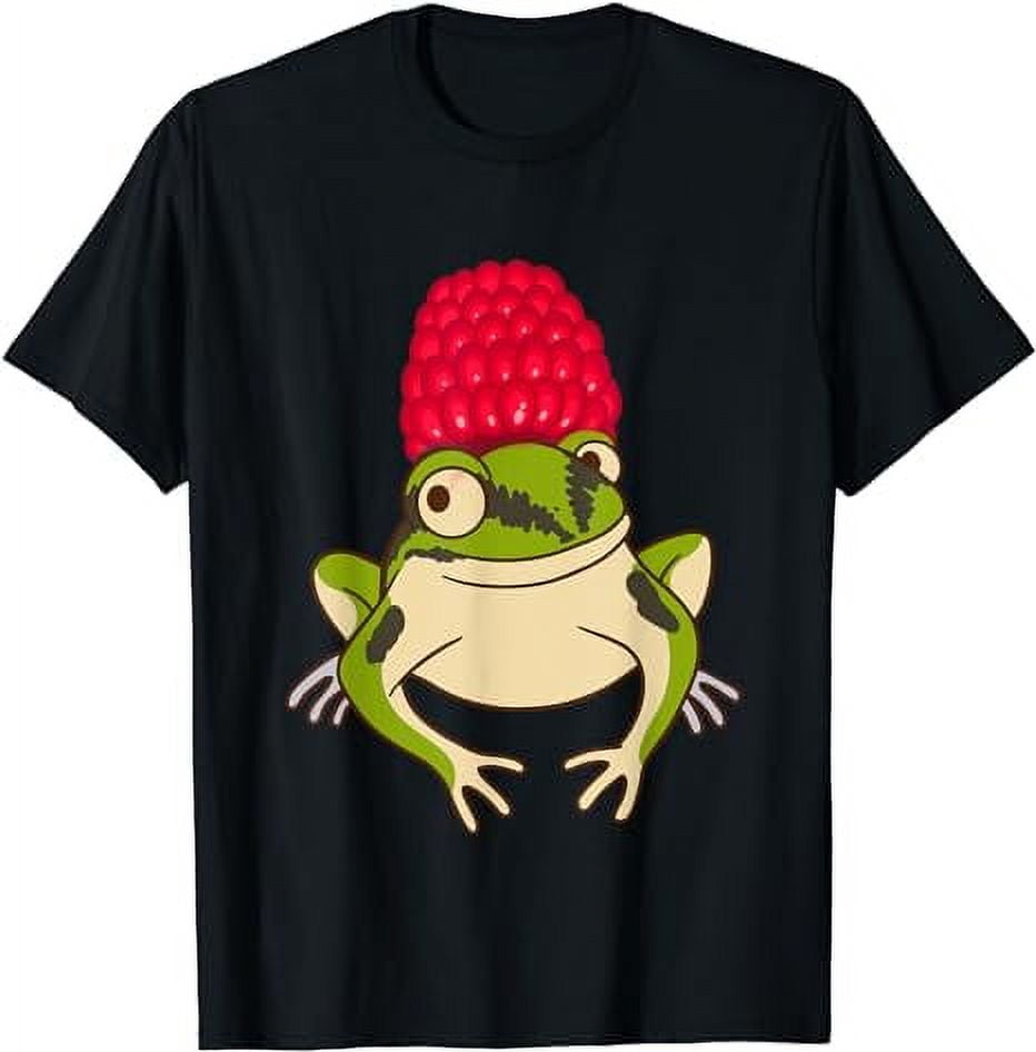 Frog With Raspberry Hat Amphibian Tadpole Frog Lover T-Shirt - Walmart.com