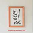 Frog Yoga Pose Wall Art Print, Living Room, Gallery Wall, Home And ...