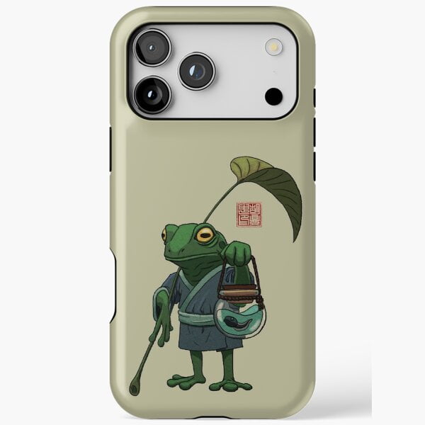 Frog and Son Illustration Phone Case Compatible with iPhone 11-17 Pro ...