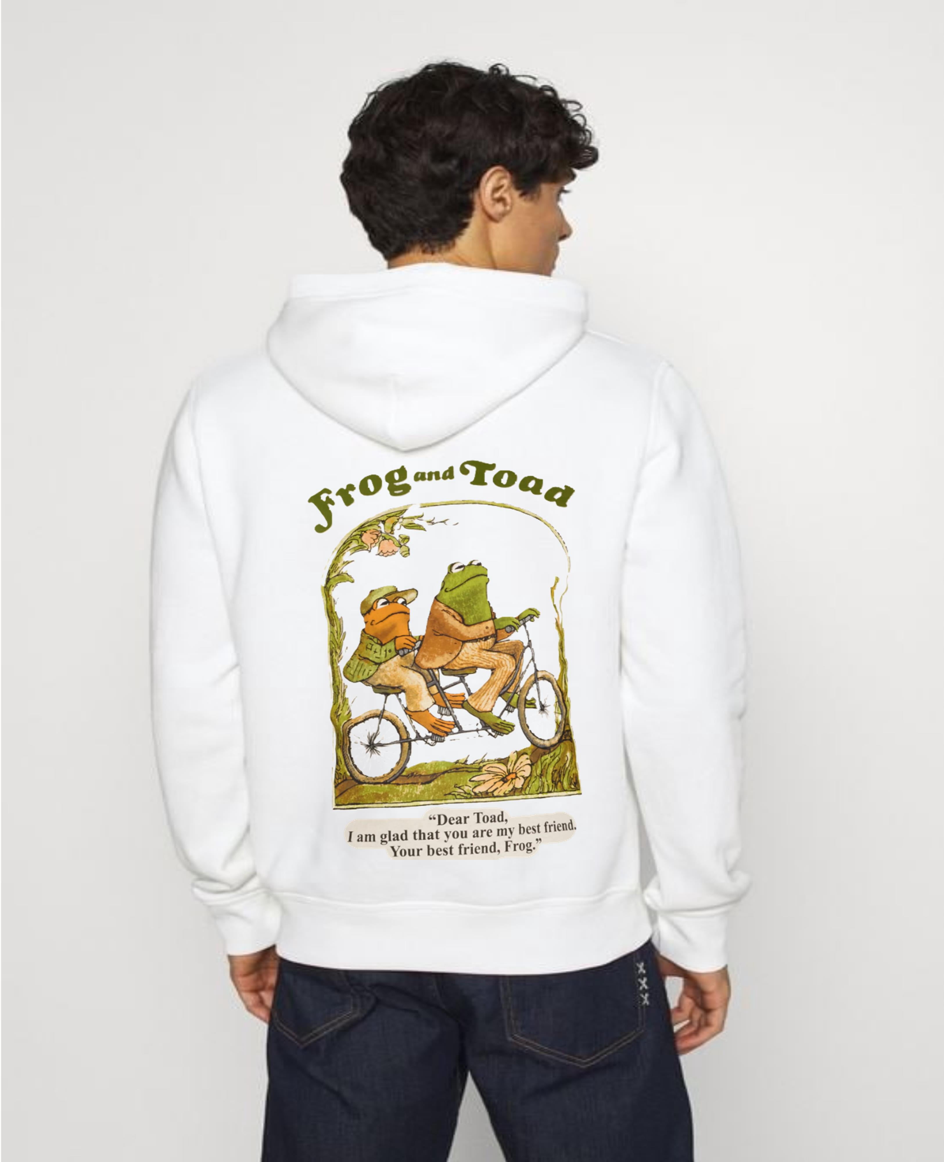 Frog and Toad Men's & Big Men's Cotton Graphic Print HOODIE SHIRT ...