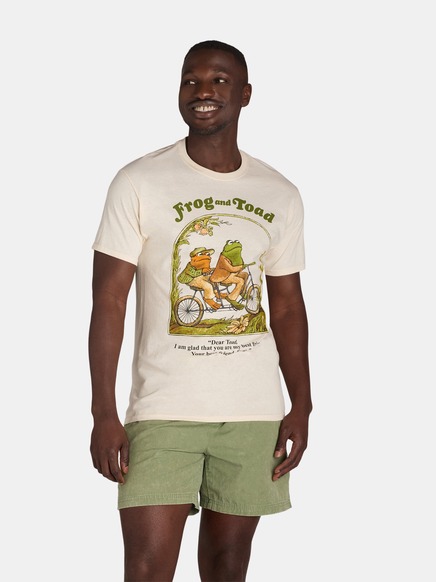 Frog and Toad Men's & Big Men's Cotton Graphic Print Tee, Sizes S-3XL ...