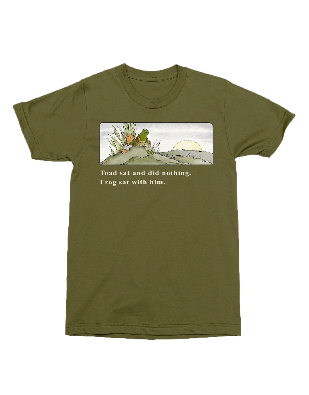 Frog and Toad Sat Green Graphic T-Shirt - Small - Walmart.com