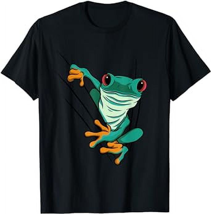 Frog animal motif animal print frog T-Shirt - Walmart.com