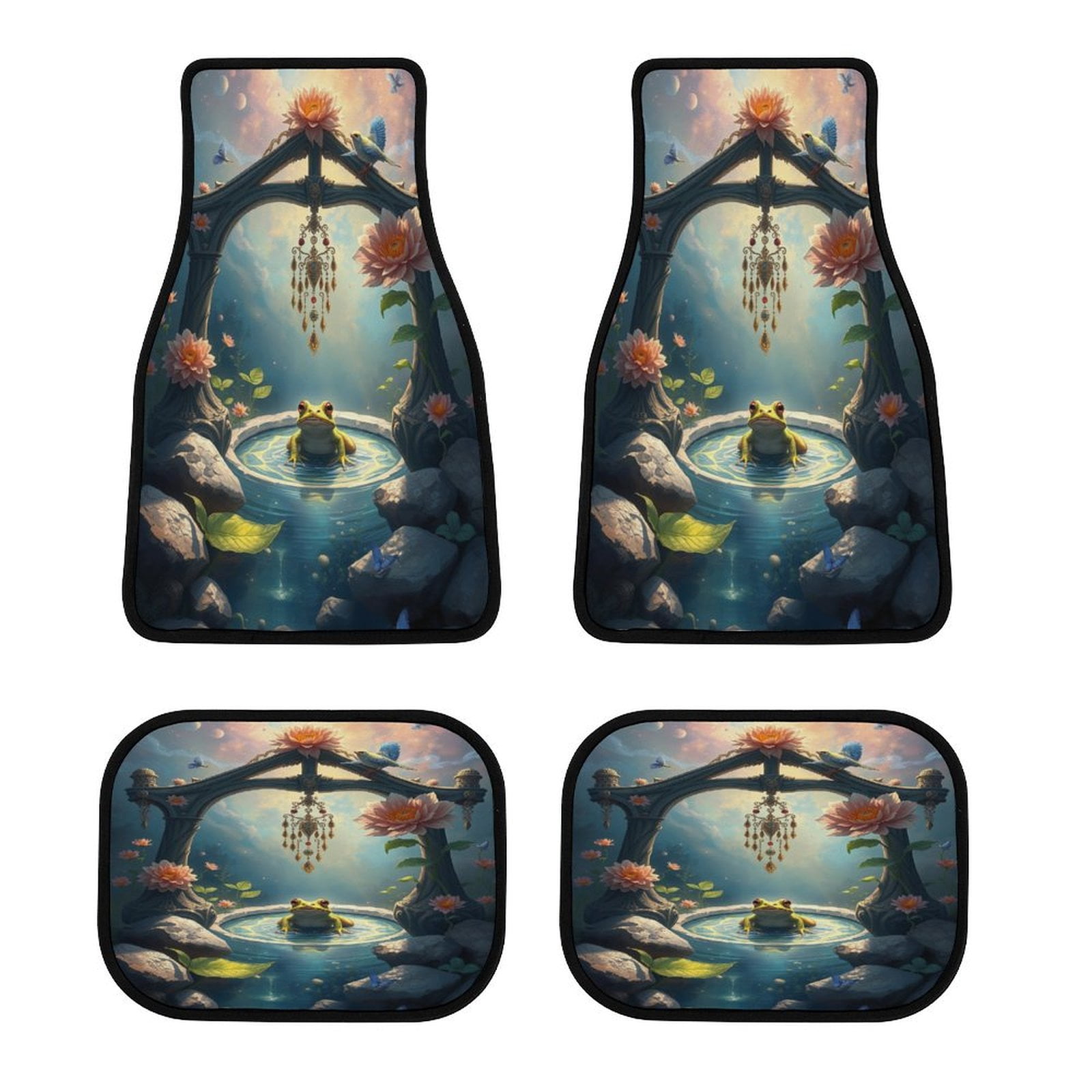 Frog in The Pond Car Floor Mats 4 Pieces Car Floor Mats Full Set, All ...