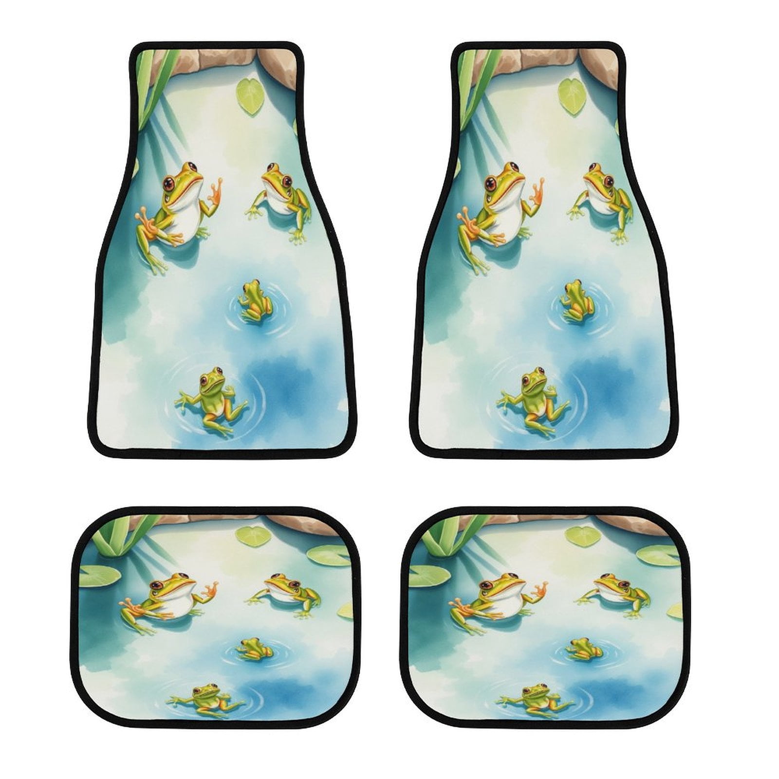 Frog in The Pond Car Floor Mats 4 Pieces Car Floor Mats Full Set, All ...
