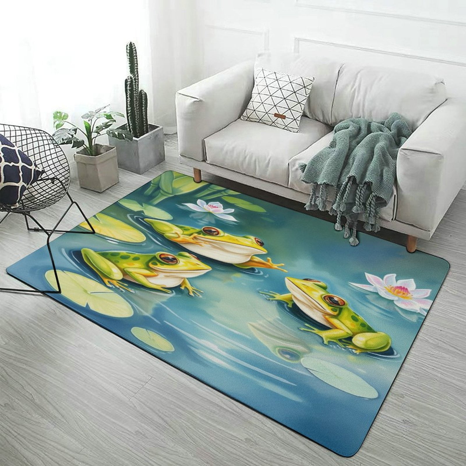 Frog in The Pond European Living Room Carpets Rugs Luxury Bedroom Study ...