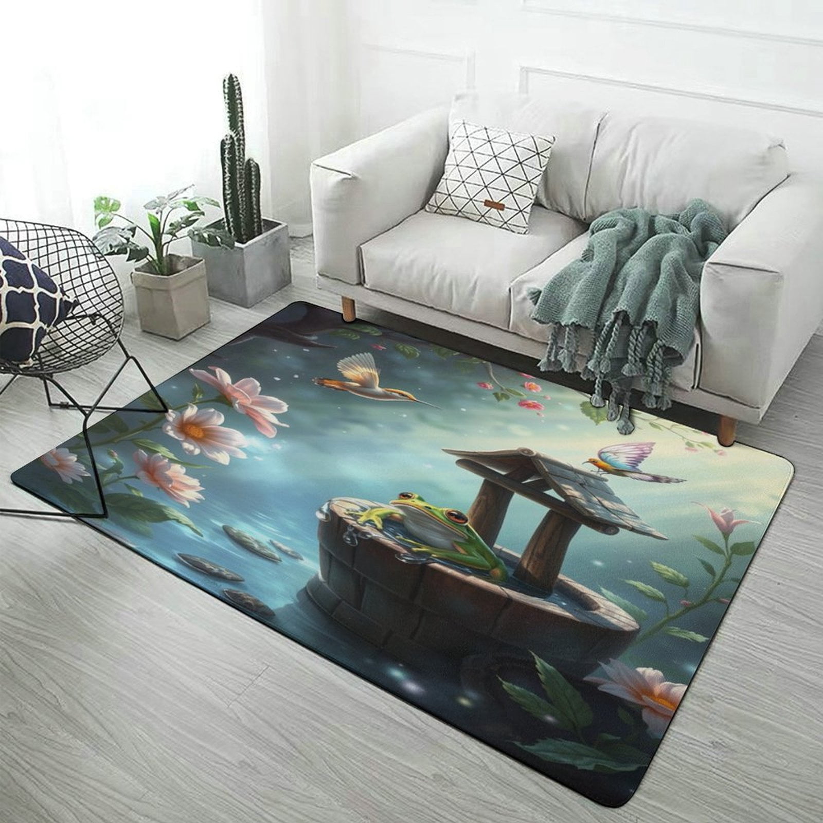 Frog in The Pond European Living Room Carpets Rugs Luxury Bedroom Study ...