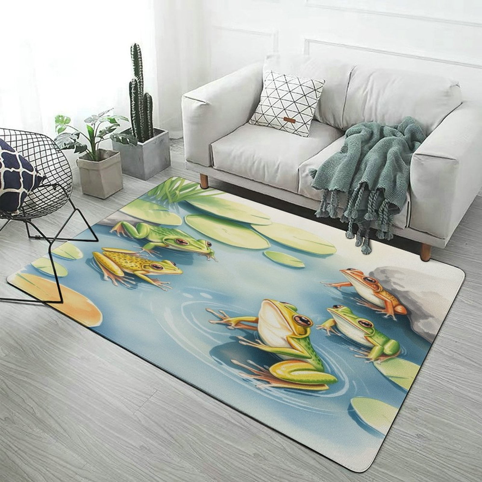 Frog in The Pond European Living Room Carpets Rugs Luxury Bedroom Study ...