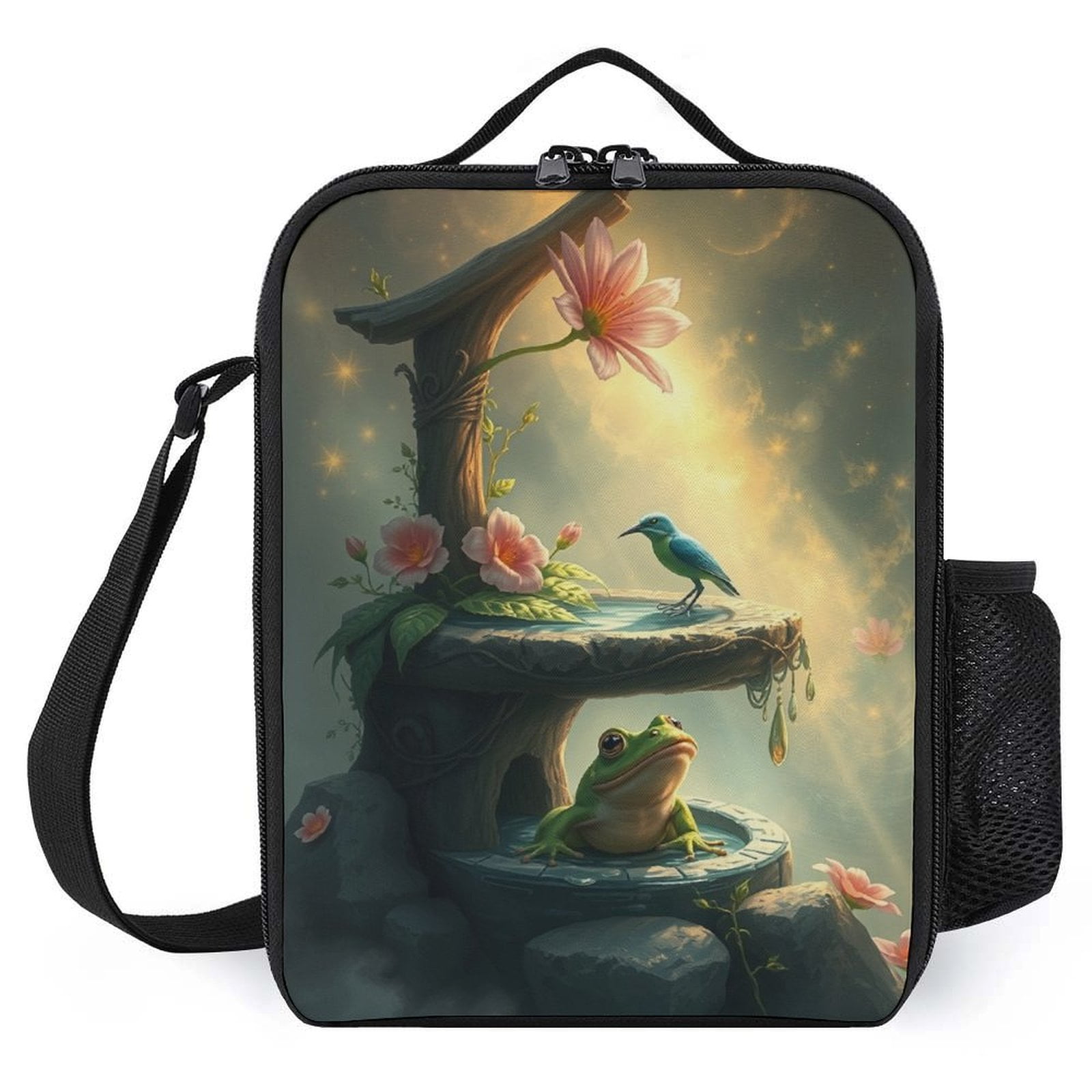 Frog in The Pond Lunch Bags Cooler Bag Reusable Lunch Container Large ...
