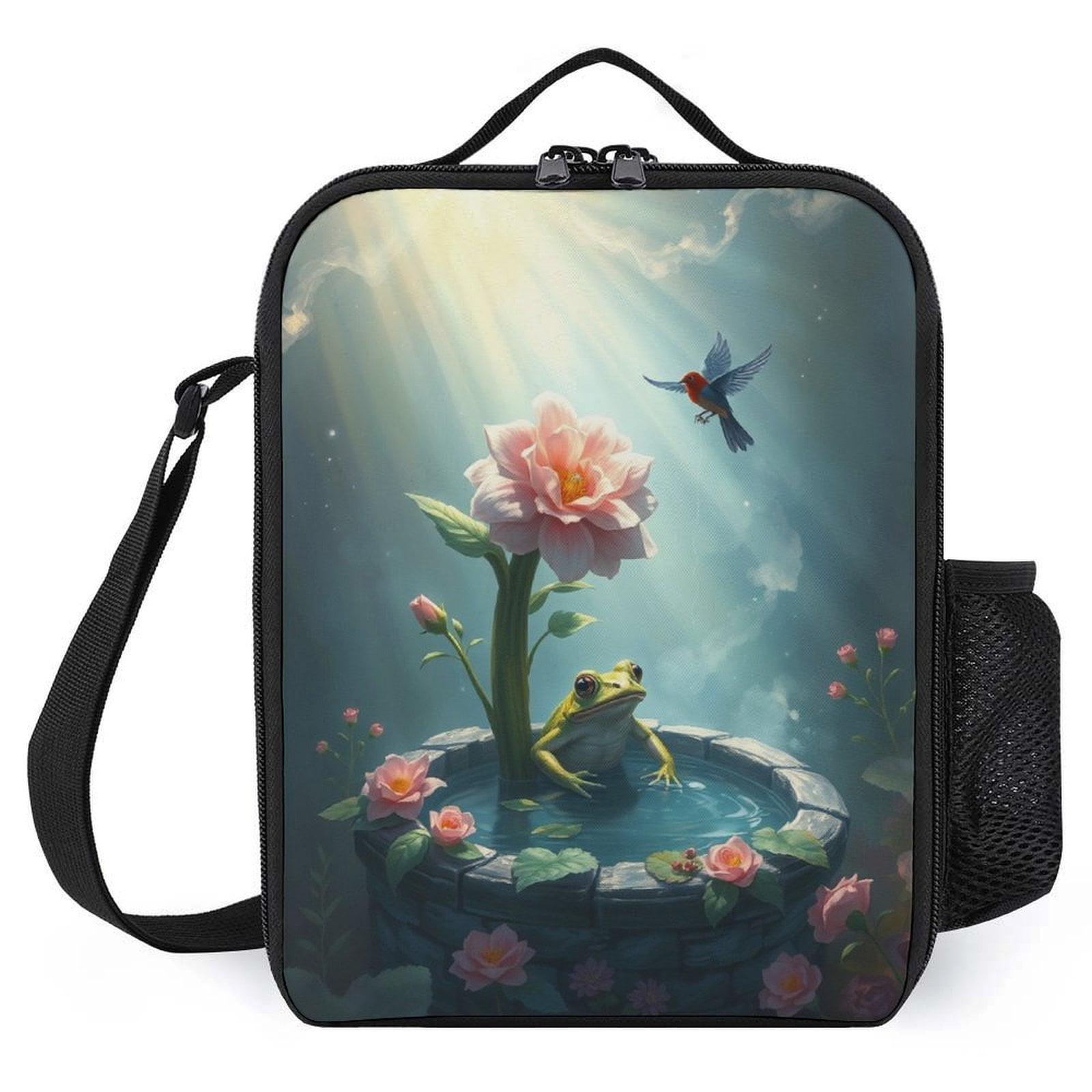 Frog in The Pond Lunch Bags Cooler Bag Reusable Lunch Container Large ...