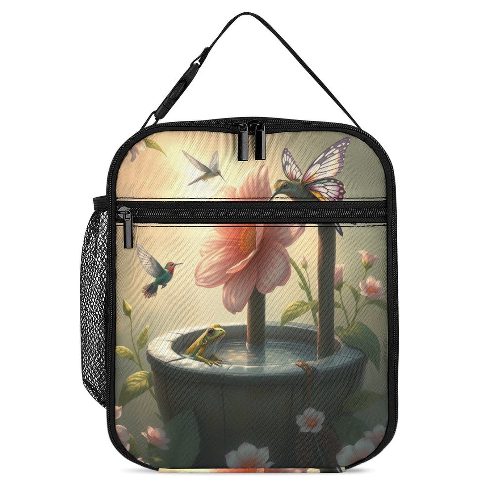 Frog in The Pond Lunch Box for Women Portable Lunch Bag Reusable Cooler ...