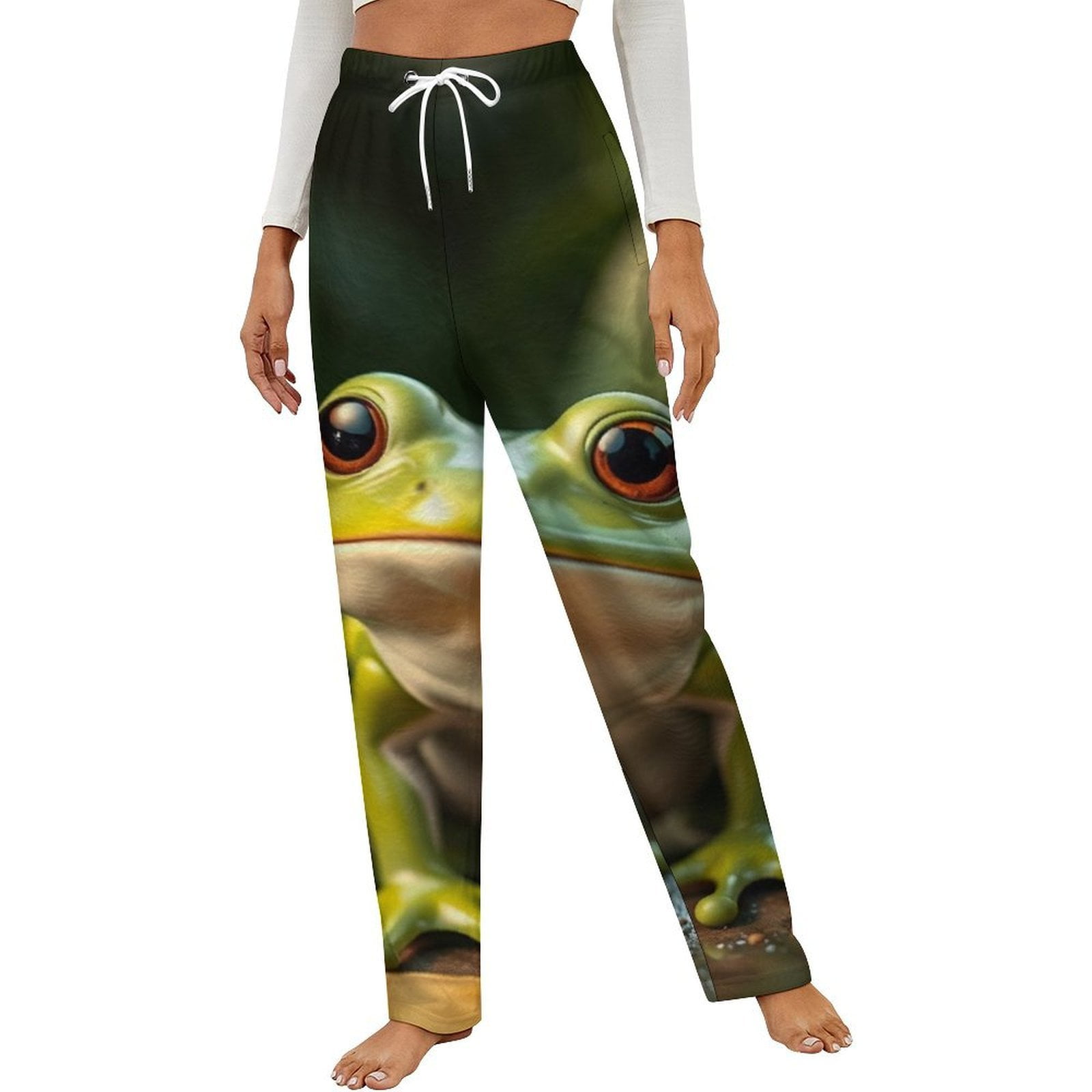 Frog in The Pond Pajamas Pants Women's Pajama Pants Home Sleepwear ...