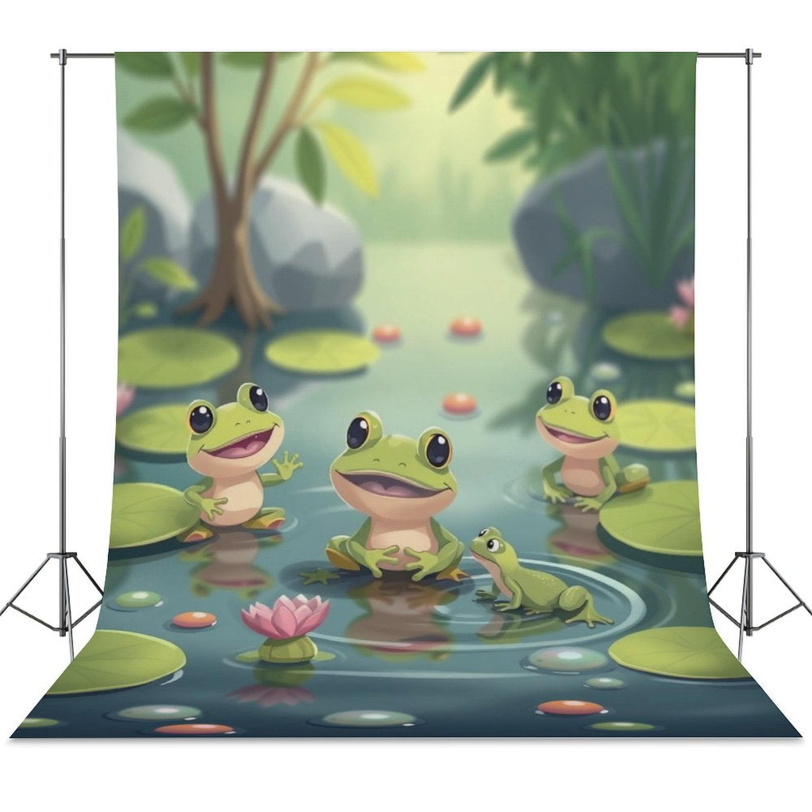 Frog in The Pond Photography Backdrops Adult Photostudio Props Decors ...