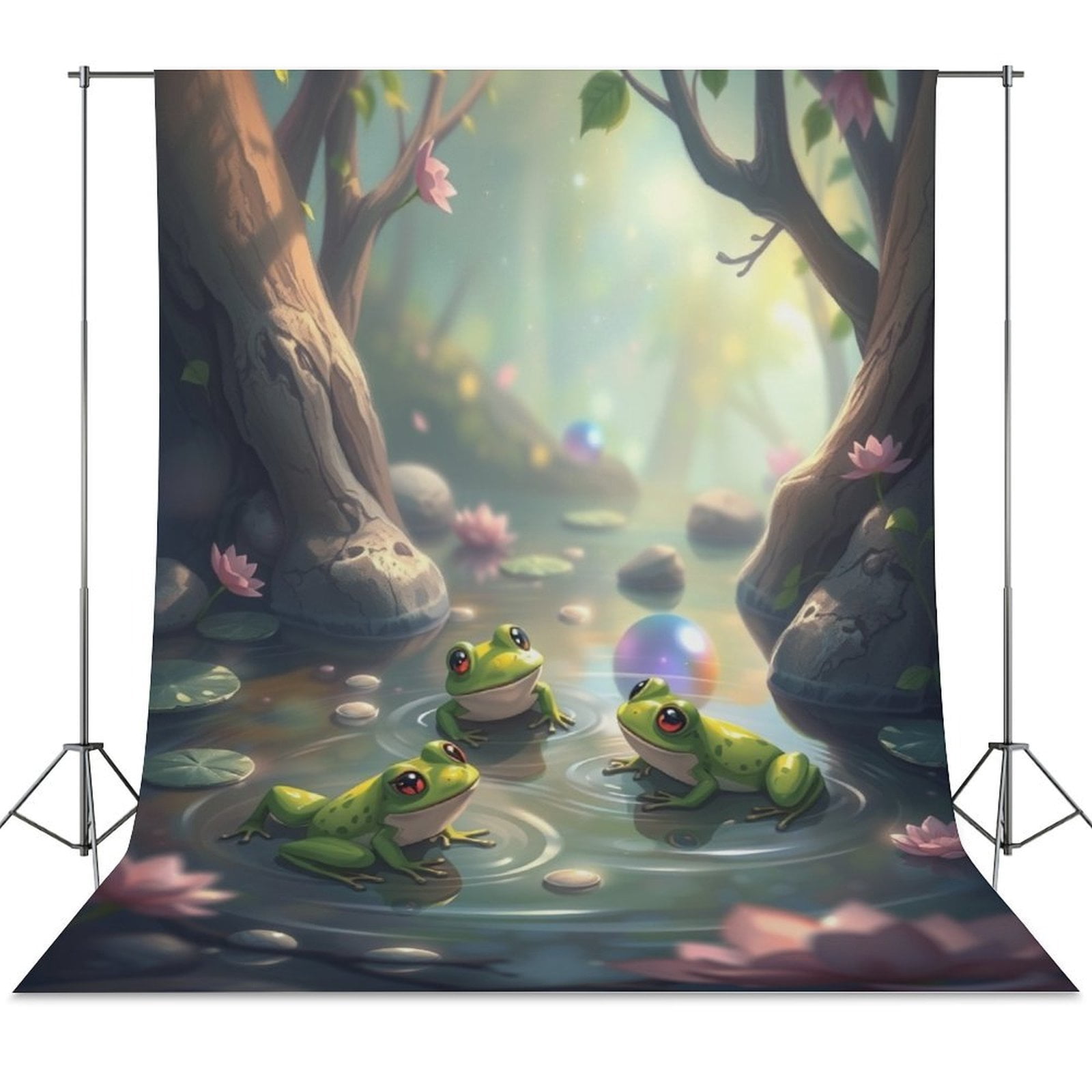 Frog in The Pond Photography Backdrops Adult Photostudio Props Decors ...