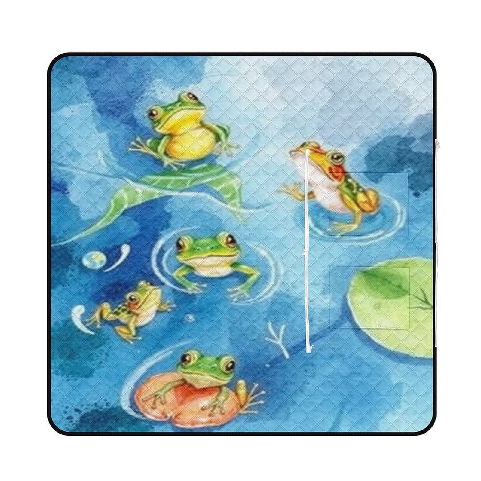 Frog in The Pond Portable Waterproof Outdoor Picnic Mat Camping Tent ...