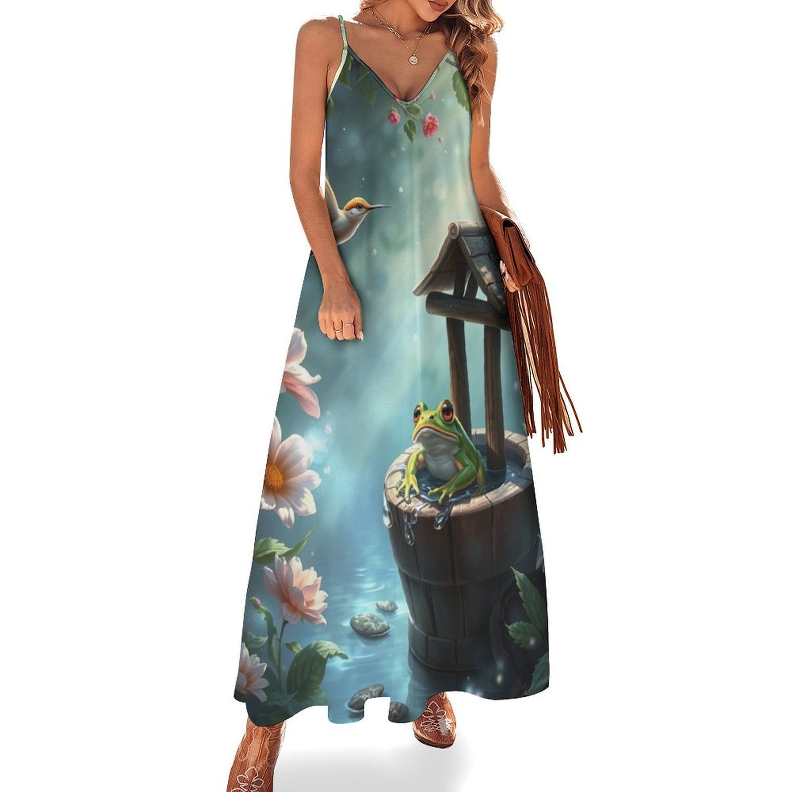 Frog in The Pond Sleeveless Dress Dresses for Women 2025 Luxury ...