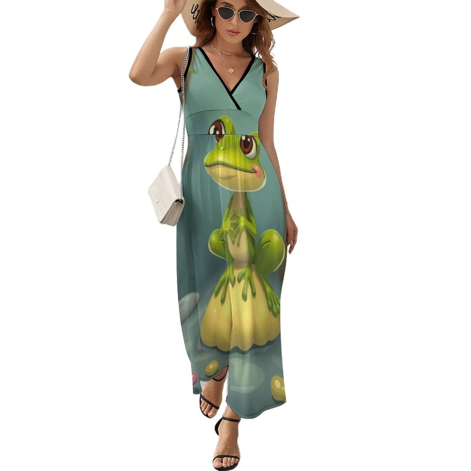 Frog in The Pond Sleeveless Dress Luxury Dresses For Official Occasions ...