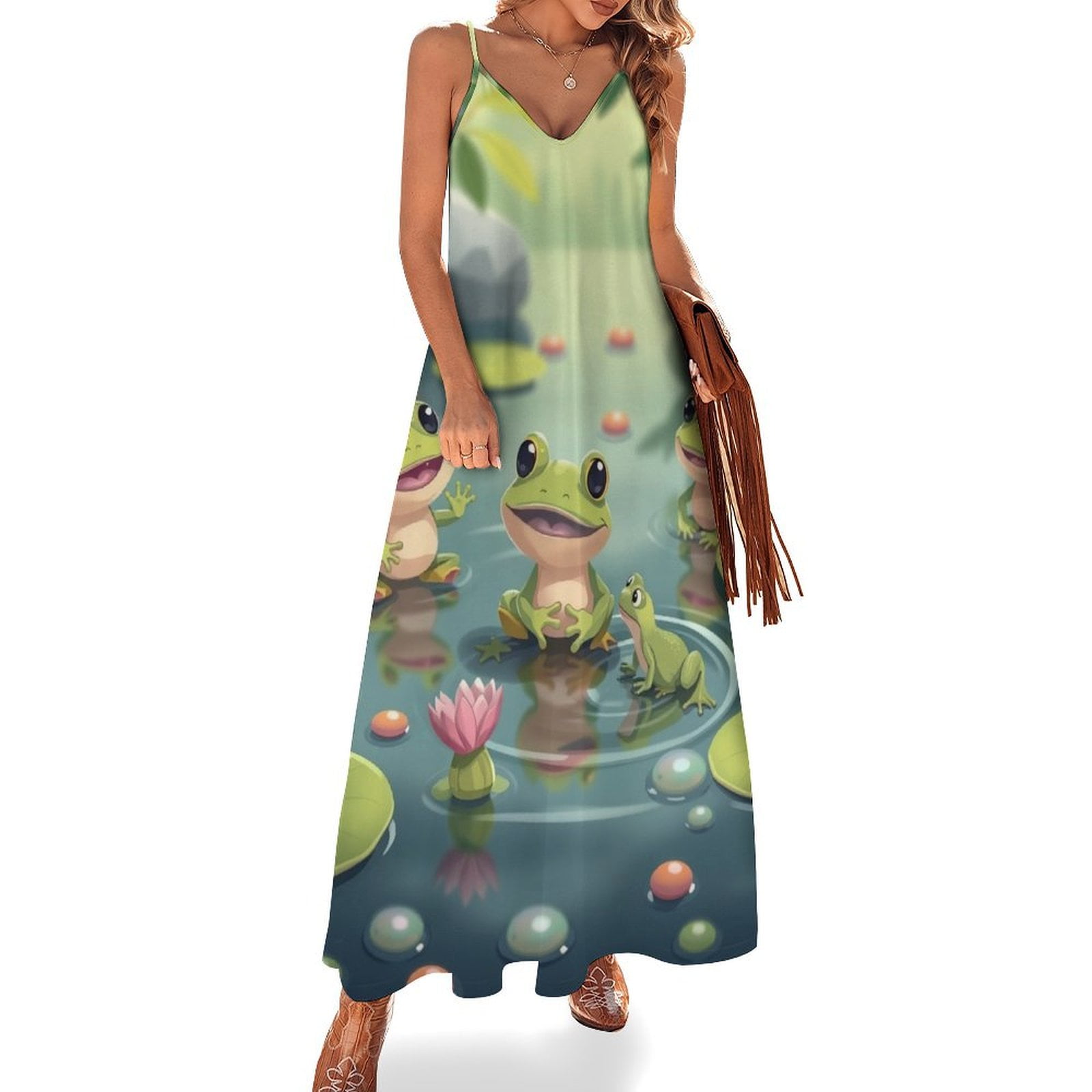 Frog in The Pond Sleeveless Dress Luxury Evening Dresses for Women 2025 ...