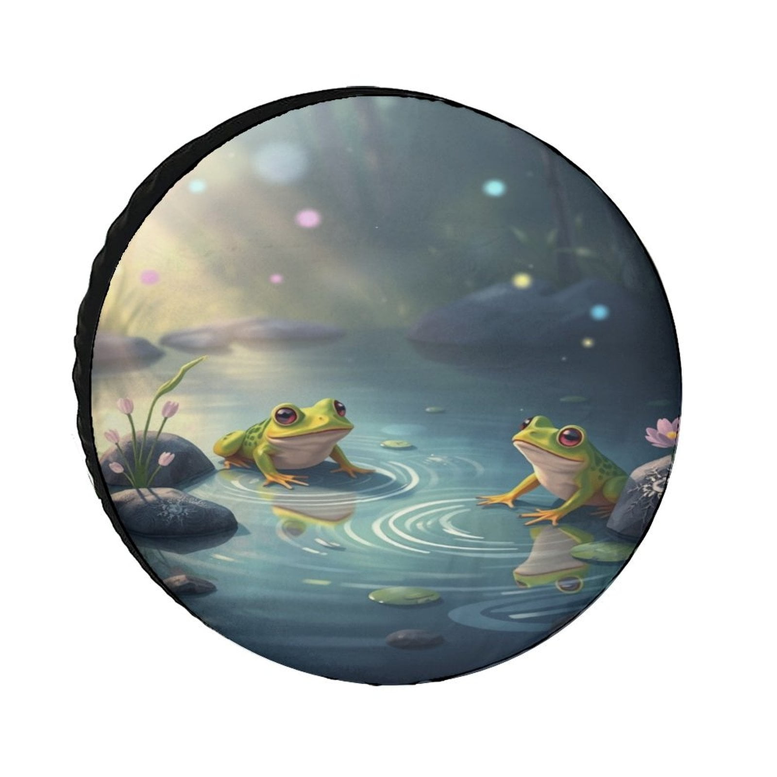 Frog in The Pond Spare Tire Cover Universal Wheel Tire Protectors for ...