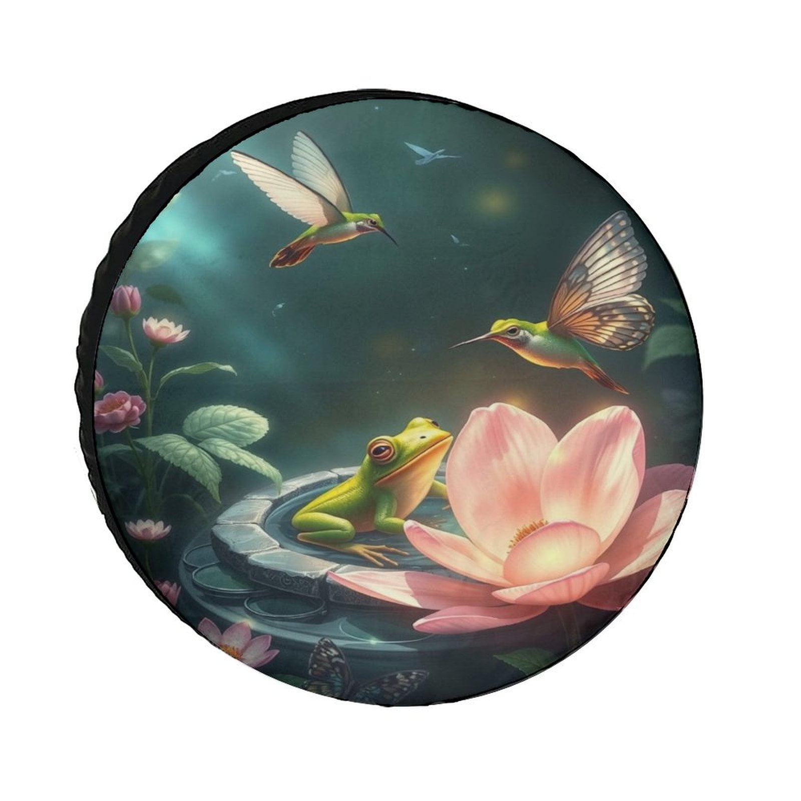 Frog in The Pond Spare Tire Cover Universal Wheel Tire Protectors for ...