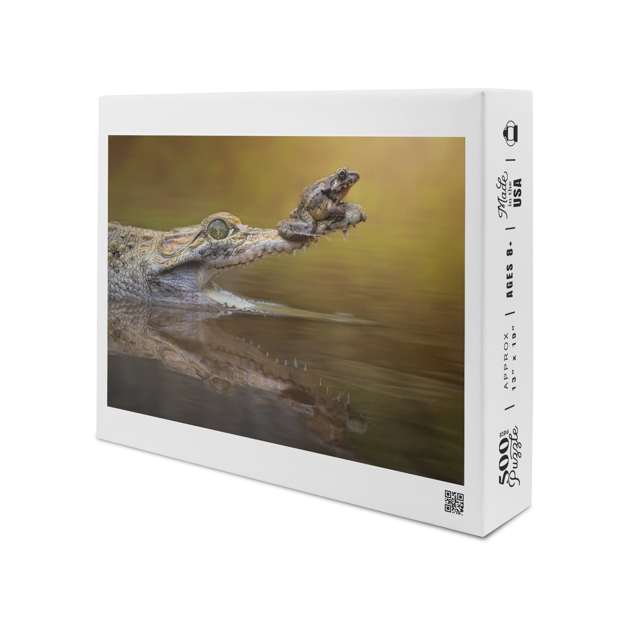 Frog on Alligator's Nose (19x27 inches, Premium 500 Piece Jigsaw Puzzle ...