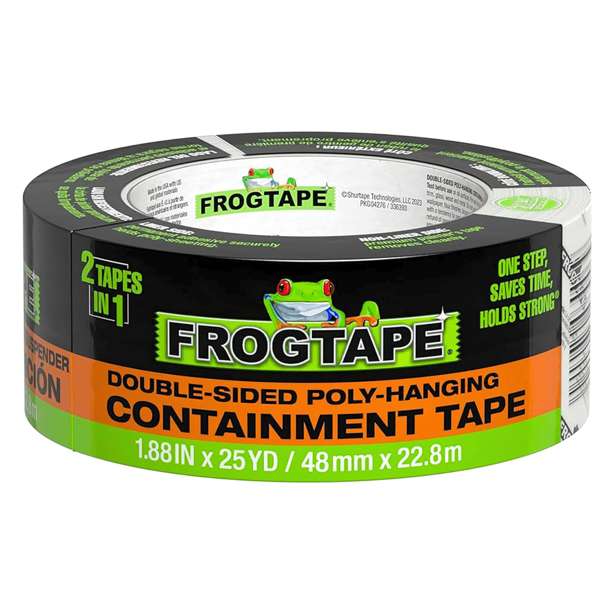 FrogTape Double-Sided Poly-Hanging Containment Tape: 2 in. (48mm actual ...