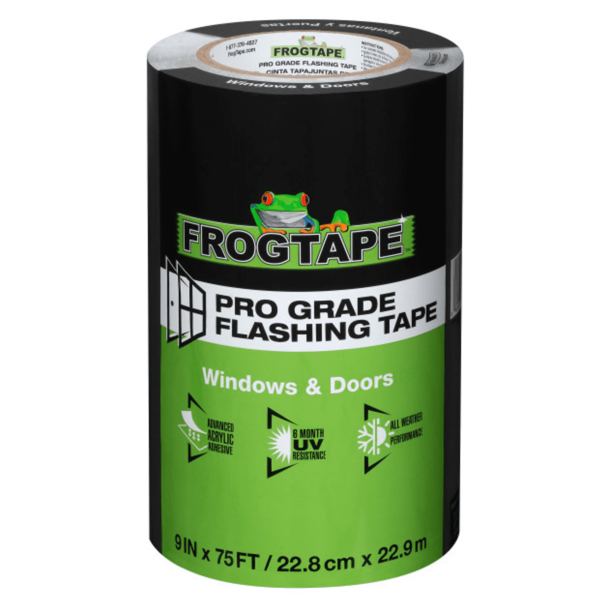 FrogTape Pro Grade Flashing Tape (FSL 055): 9 in. x 75 ft. (Black ...