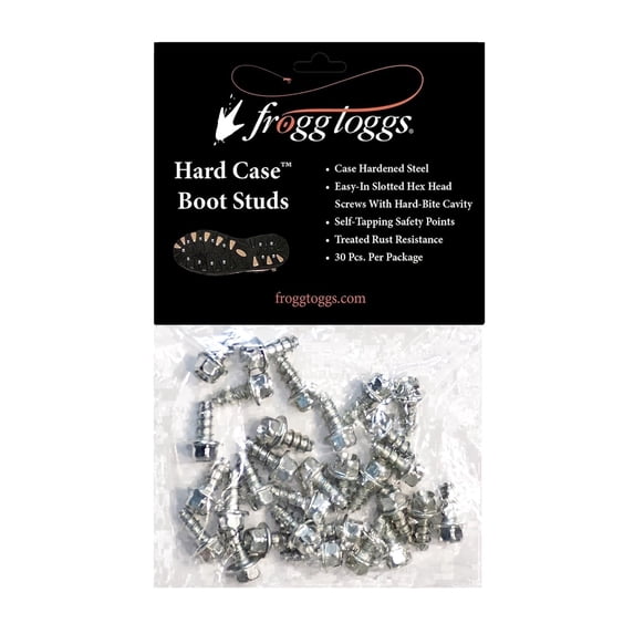 Frogg Toggs Hard-Case Steel Boot Studs with Slotted Hex Head Screws for ...