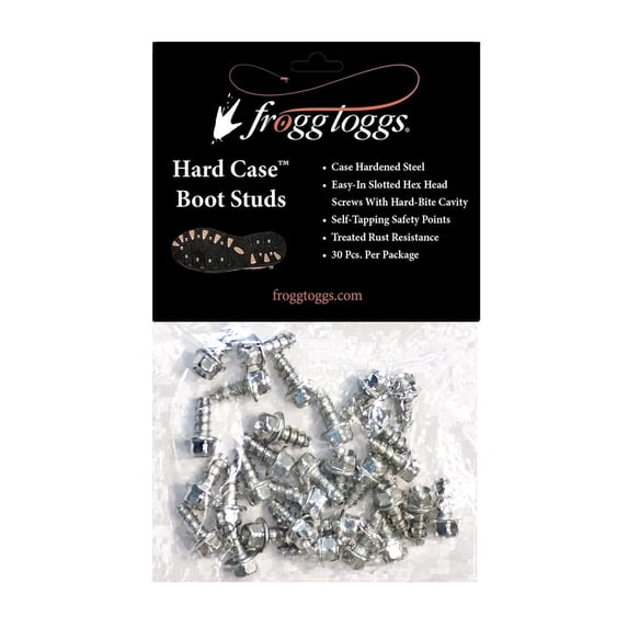 Frogg Toggs Hard-Case Steel Boot Studs with Slotted Hex Head Screws for ...