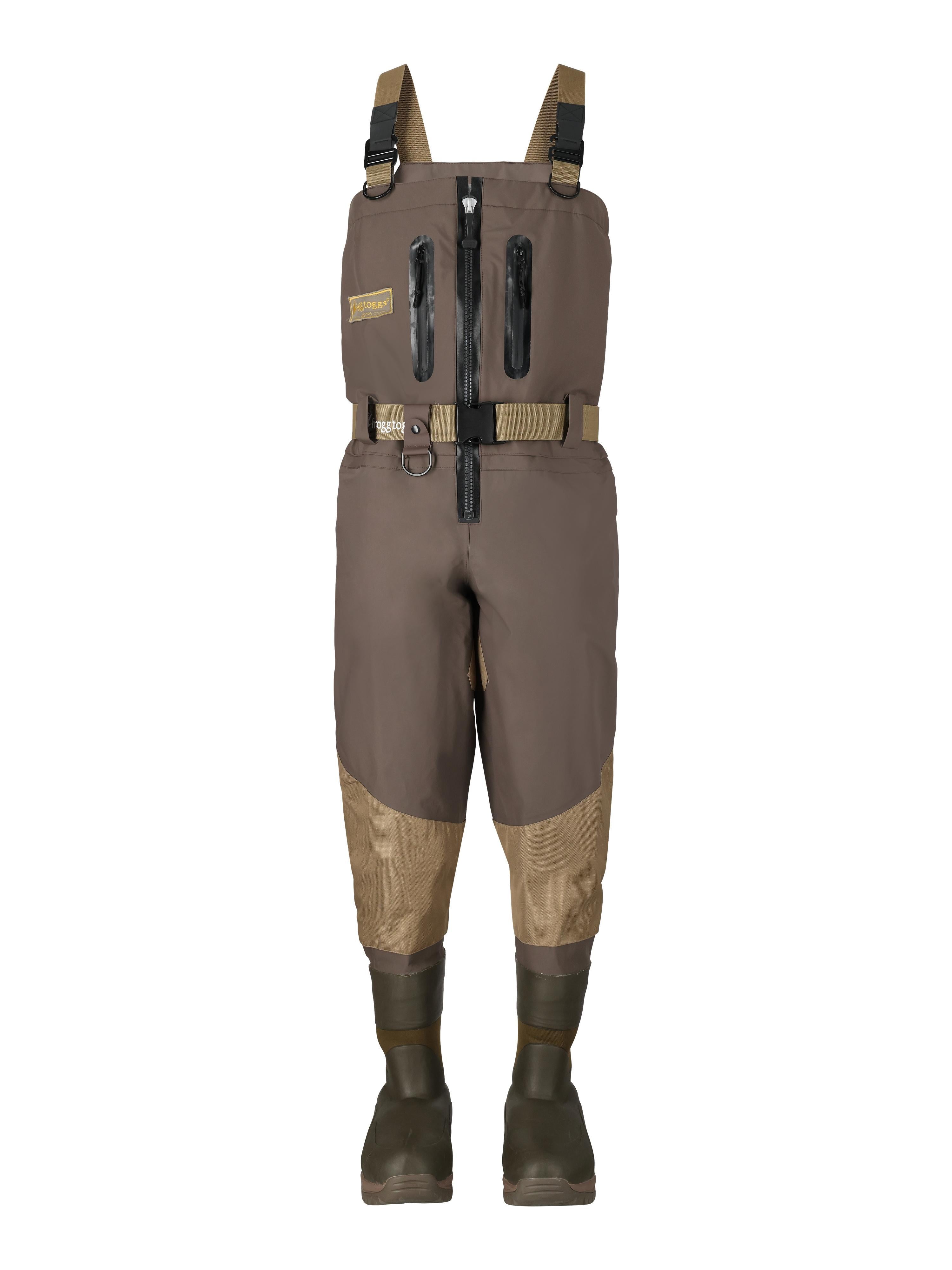Frogg Toggs Men's Grand Refuge Un-insulated Zip-Front Wader | Brown ...
