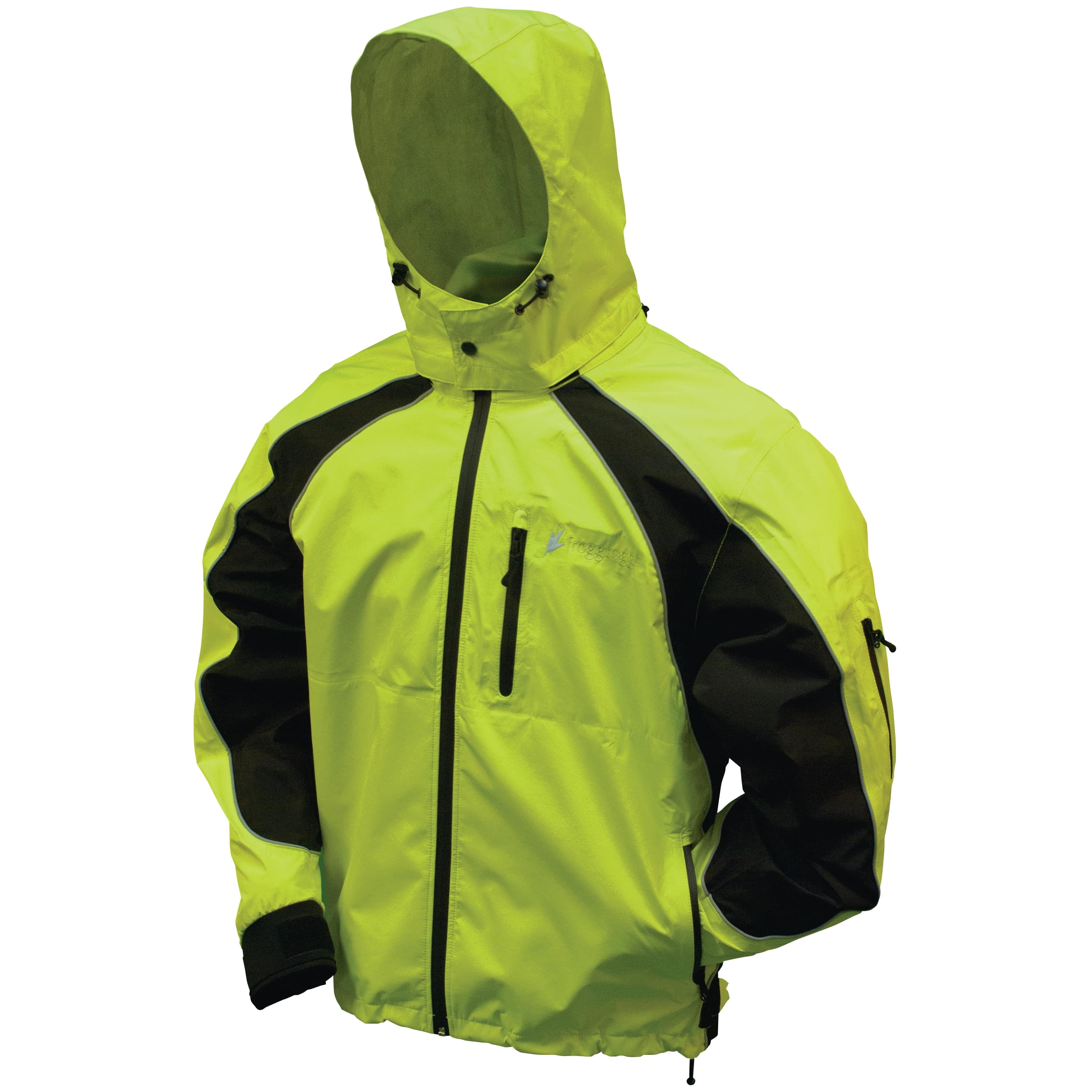Frogg Toggs Men's Toadz Kikker II Reflective Jacket | Black / Hi-Vis ...