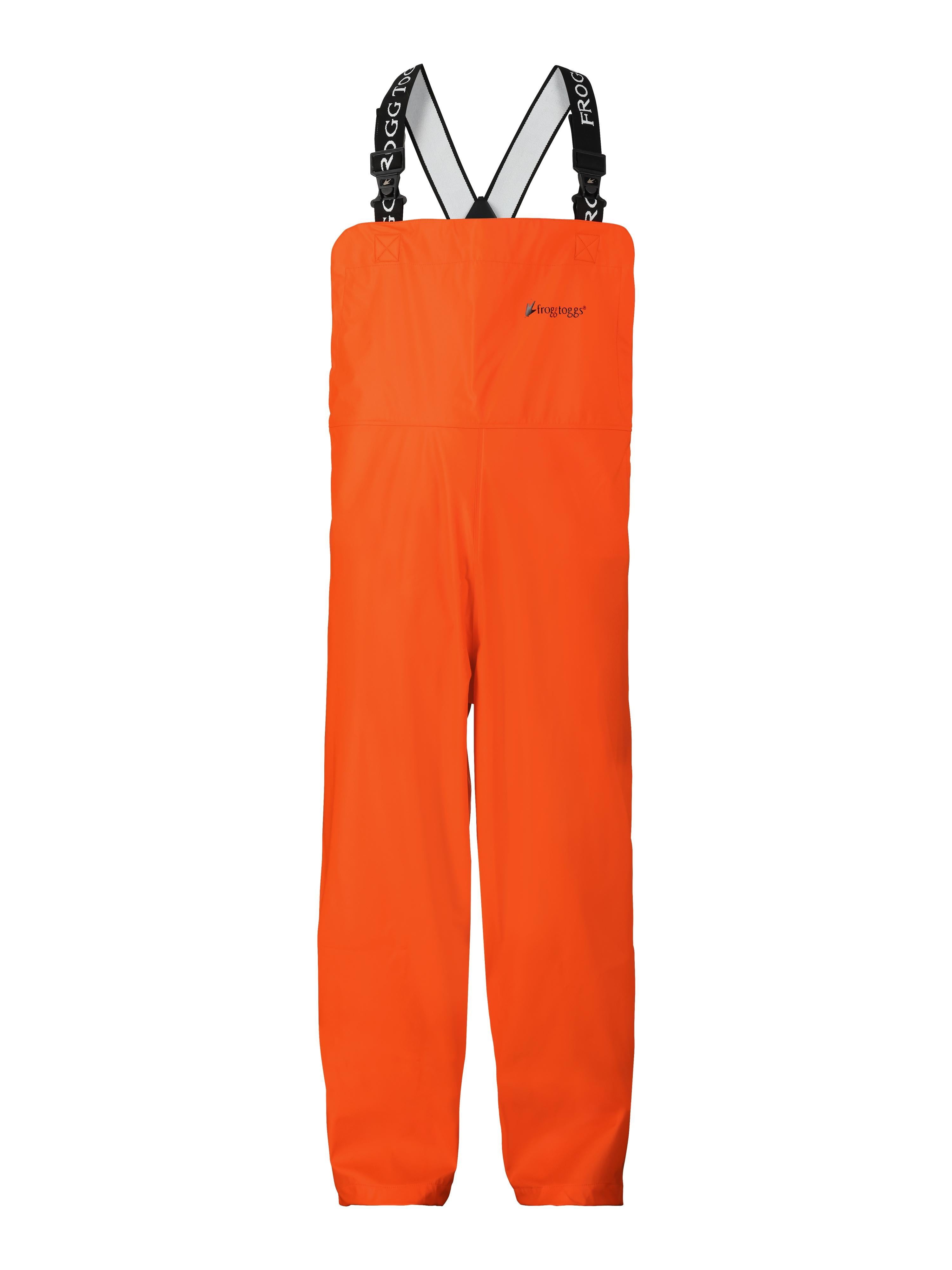 Frogg Toggs Men's Way Point Angler Fishing Bib | Orange | Size LG ...