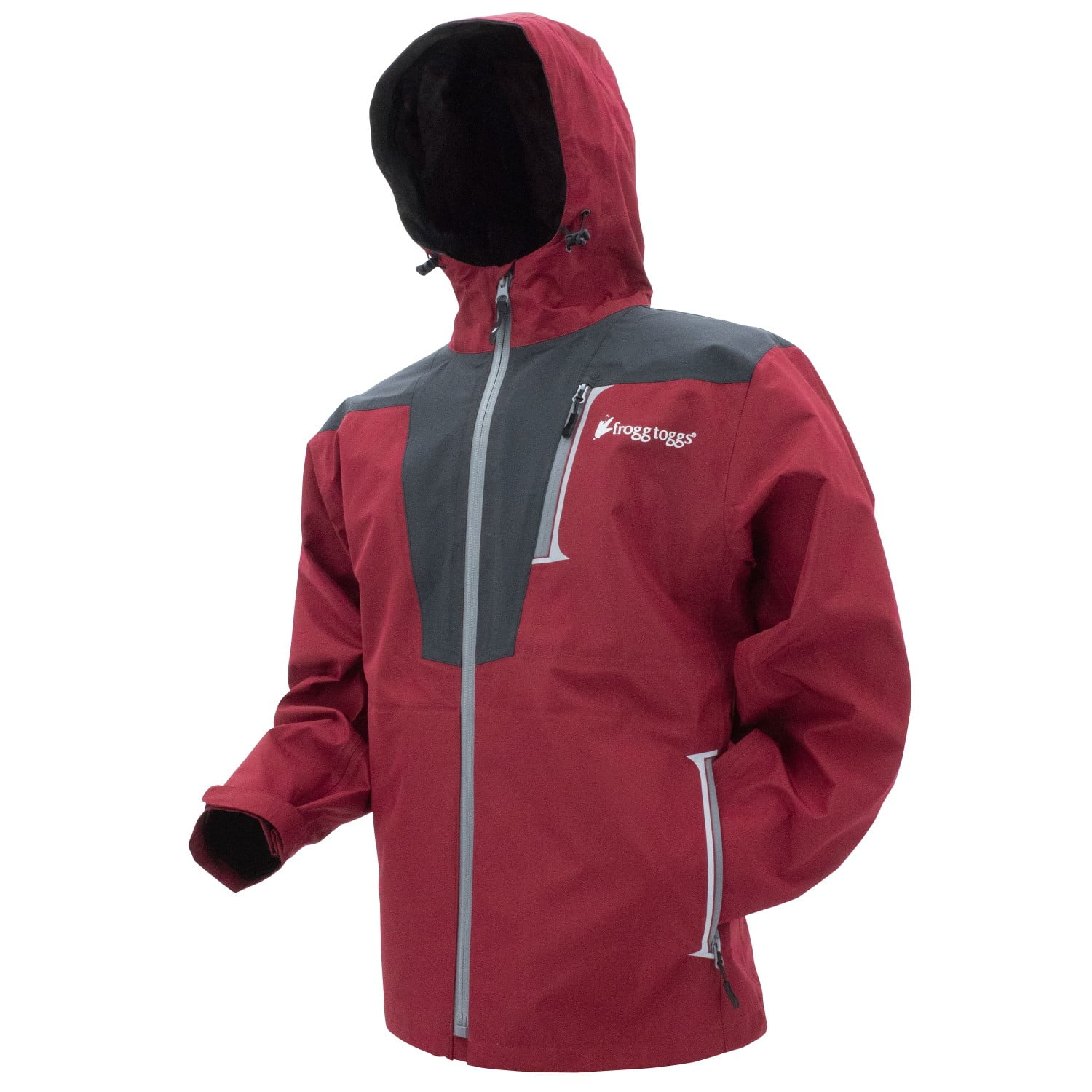 Frogg Toggs Rockslide Waterproof Rain Jacket, Red/Carbon, Size X-Large ...