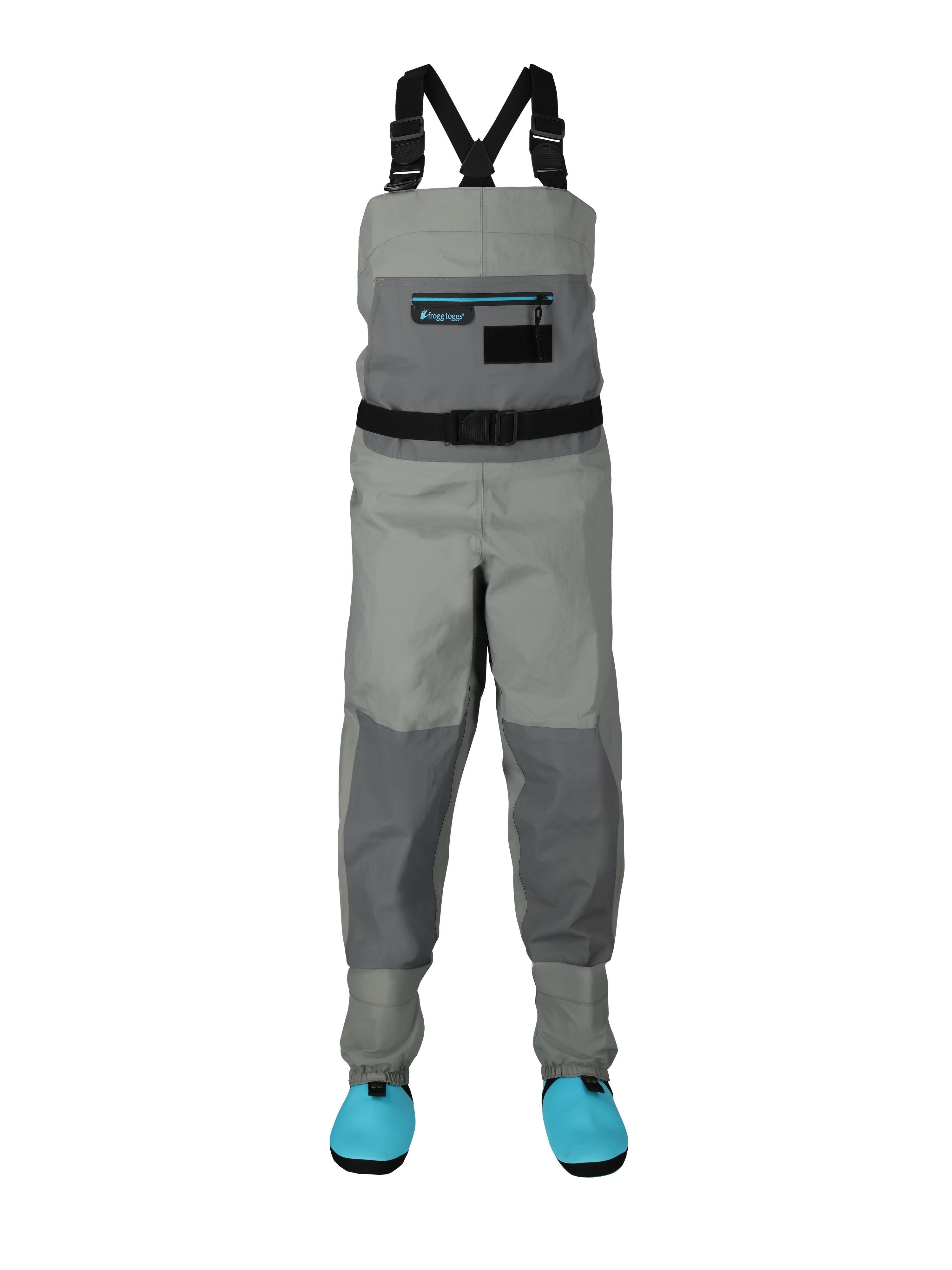 Frogg Toggs Women's Hellbender PRO Fishing Stockingfoot Chest Wader with Neoprene Boots | Gray ...