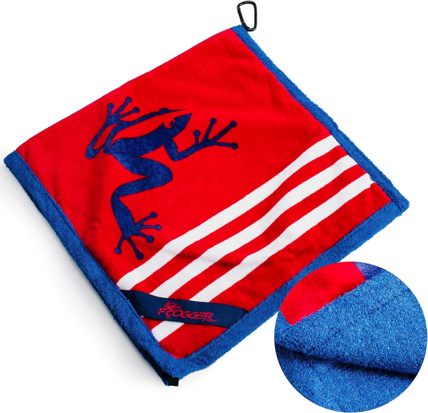 Frogger Amphibian 2-in-1 Golf Towel with Wet and Dry Technology, Red ...
