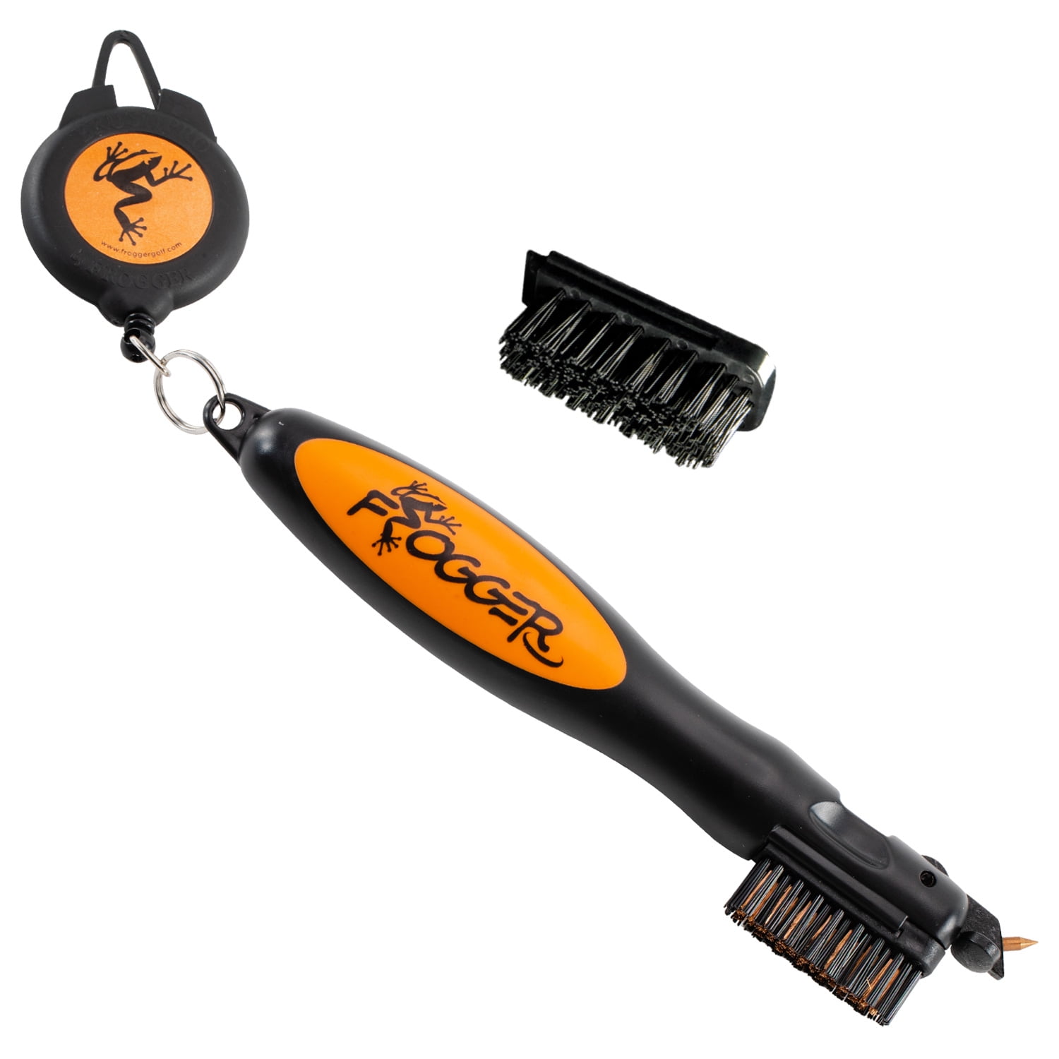 Frogger Golf BrushPro Retractable Dual-Bristle Club Brush/Groove ...