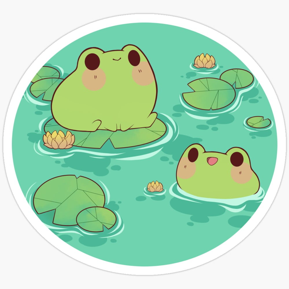 Froggies By The Water Sticker Phone Decal Water Bottle Stickers Car ...