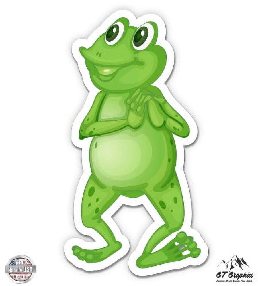 Froggy - 5" Vinyl Sticker - For Car Laptop I-Pad - Waterproof Decal ...
