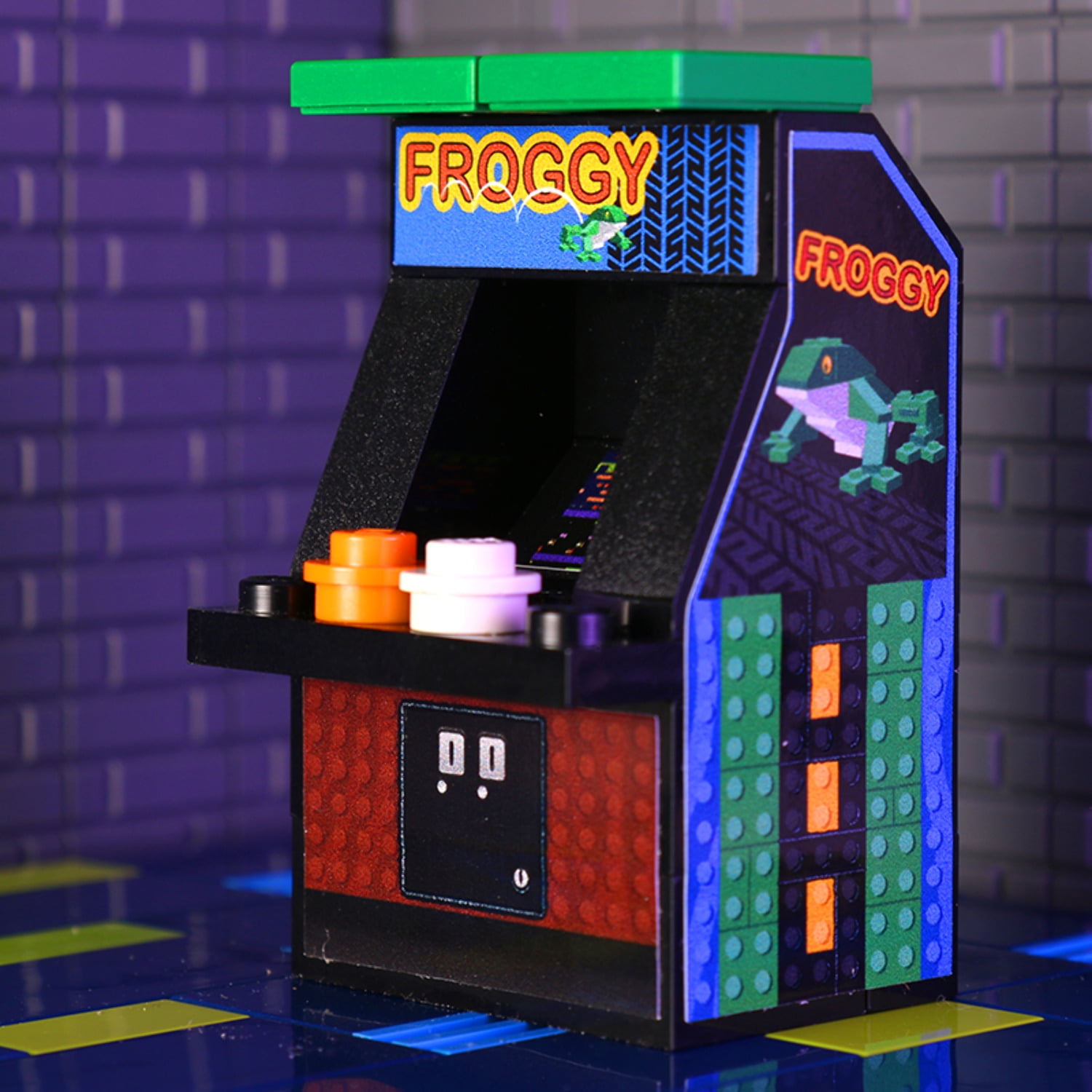 Froggy Arcade Machine made using LEGO parts - B3 Customs - Walmart.com