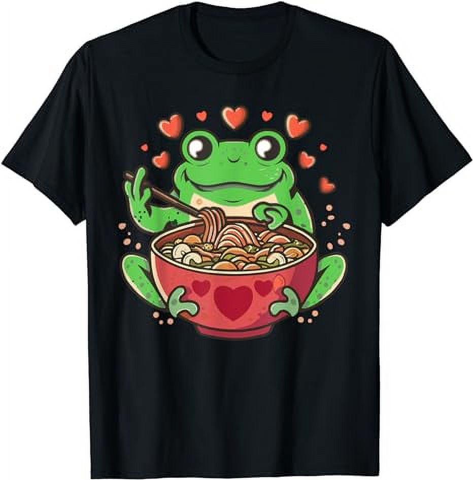 Froggy Love Feast Valentine's Japanese Noodle Delight T-Shirt - Walmart.com