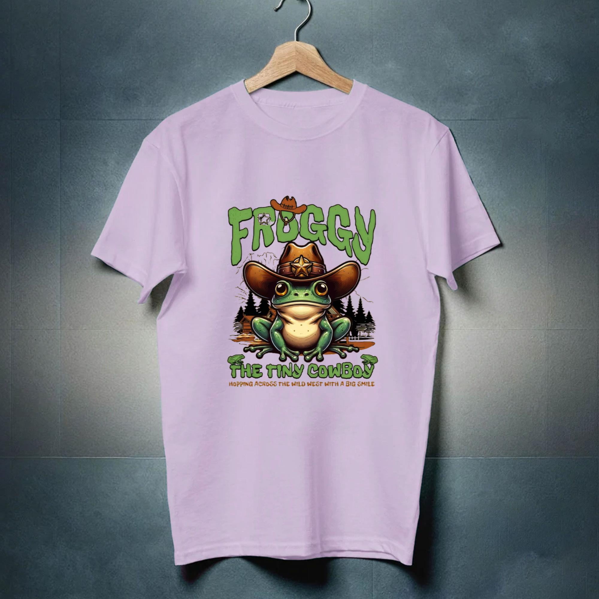 Froggy Sheriff Shirt, Frog Cowboy Vintage Old West Design, Size S - 3XL ...