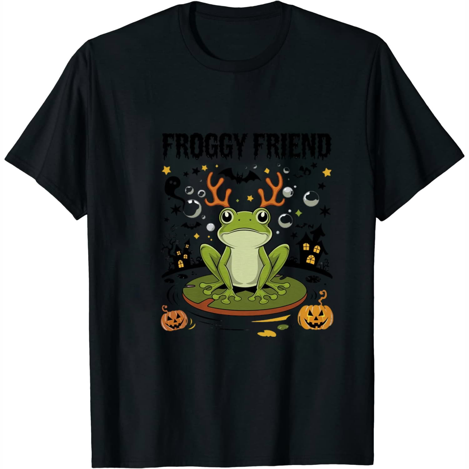 Froggy friend Frog Enthusiast Gifts Halloween Men T-Shirt - Walmart.com
