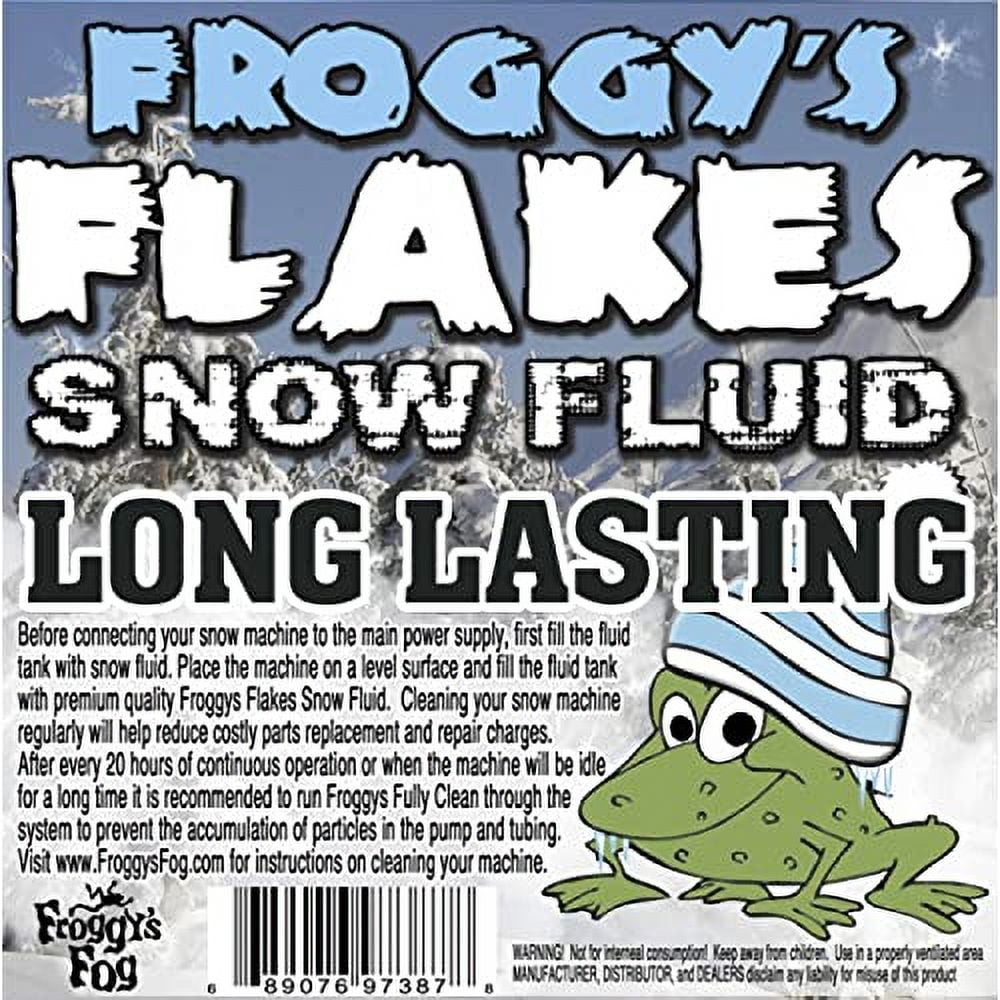 Froggy's Flakes Snow Machine Fluid, Long-Lasting Formula Snow Fluid ...